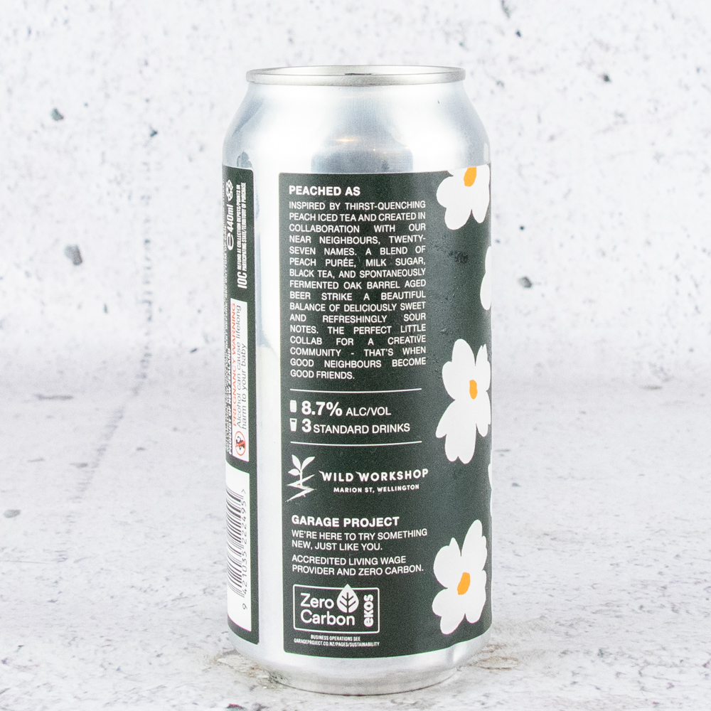 Garage Project Peached As Peach Ice Tea Sour