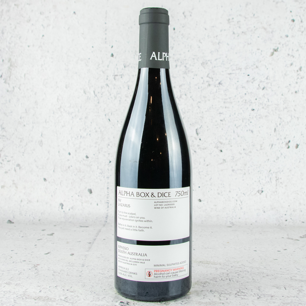 NV Alpha Box & Dice Lazarus Rosso