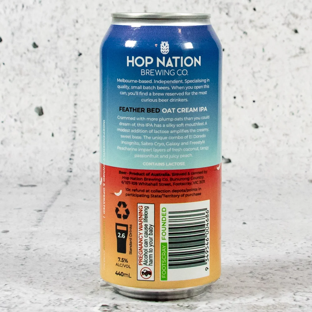 Hop Nation Feather Bed Oat Cream IPA